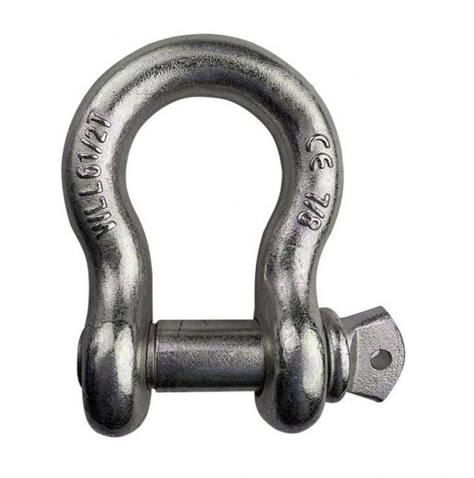 Forged Alloy Steel Bow Type Shackle Heavy Duty Galvanized Surface