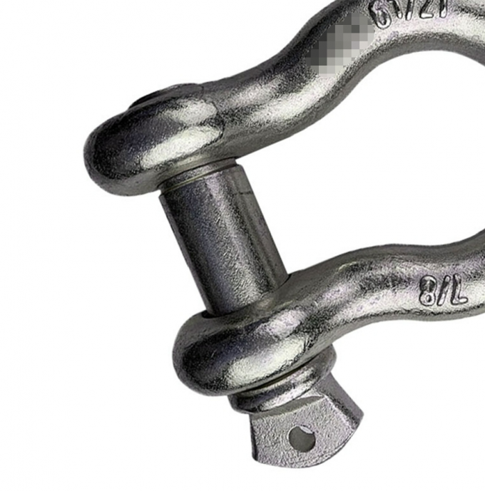 Forged Alloy Steel Bow Type Shackle Heavy Duty Galvanized Surface